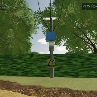 UK ELECTRICITY POLES PREFAB update version v2.0.0.0 - FS25 / FS22 Mod