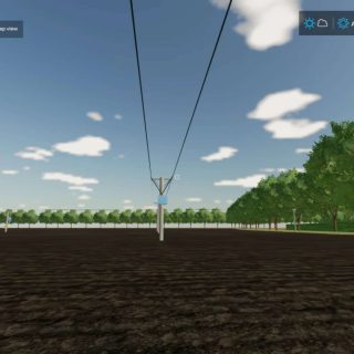 UK ELECTRICITY POLES PREFAB update version v2.0.0.0 - FS25 / FS22 Mod