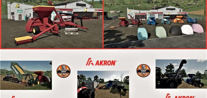 Akron Extraction Auger Mods | FS22 Mods | Farming Simulator 22 Mods