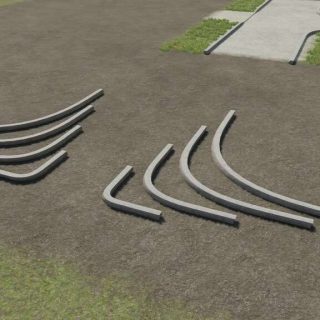 Concrete Curbs Pack v1.0.0.0 - FS25 / FS22 Mod