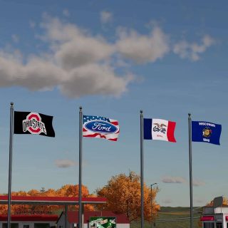 Decorative Flags v1.0.0.0 - FS25 / FS22 Mod