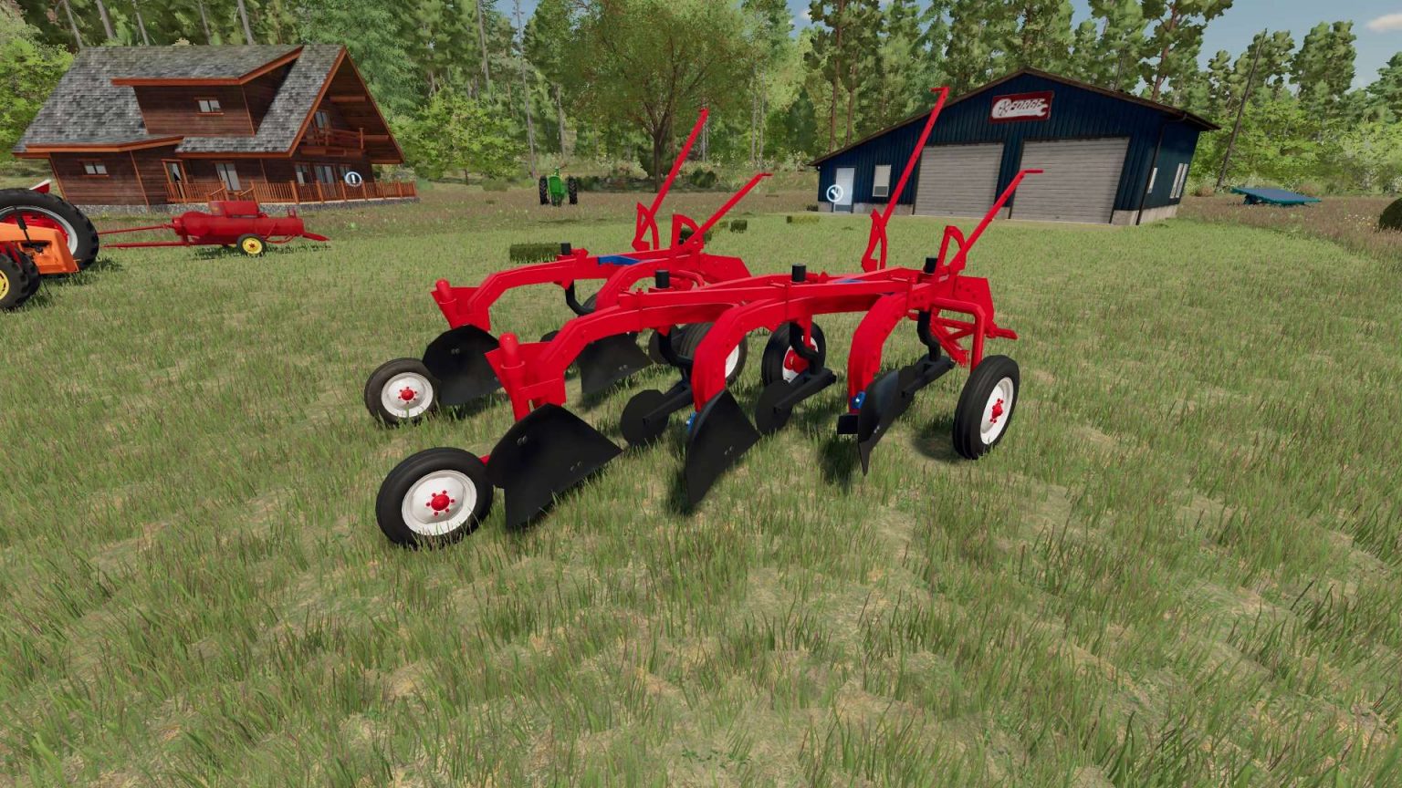 Little Genius 2 and 3 bottom trailed plows V1.0.0.0 - FS25 / FS22 Mod