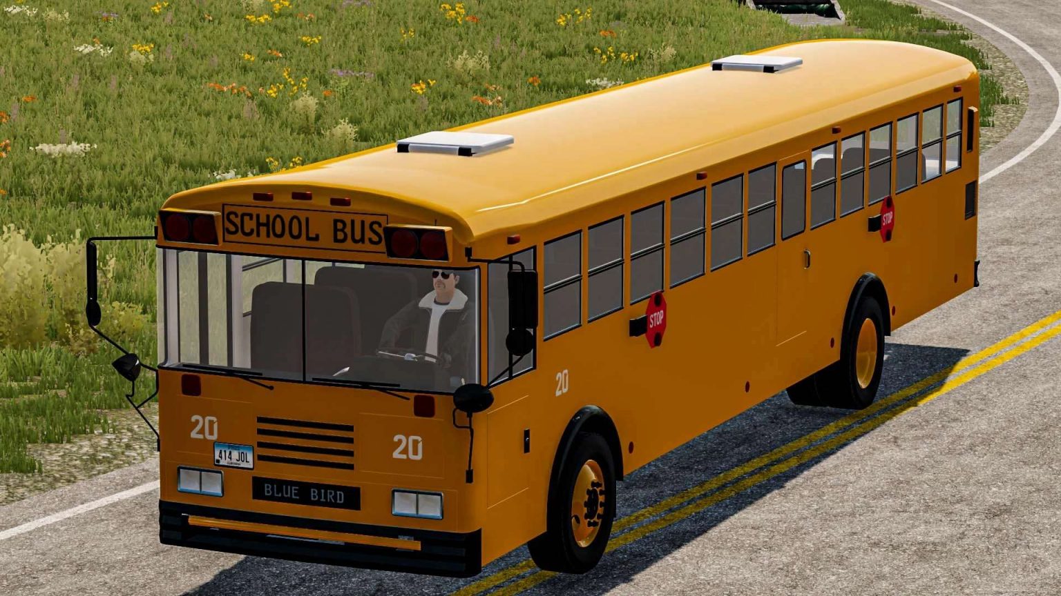 School Bus v1.0.0.0 - FS25 / FS22 Mod