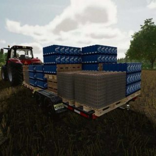 Small Flatbed Autoload Trailer v2.0.0.1 - FS25 / FS22 Mod