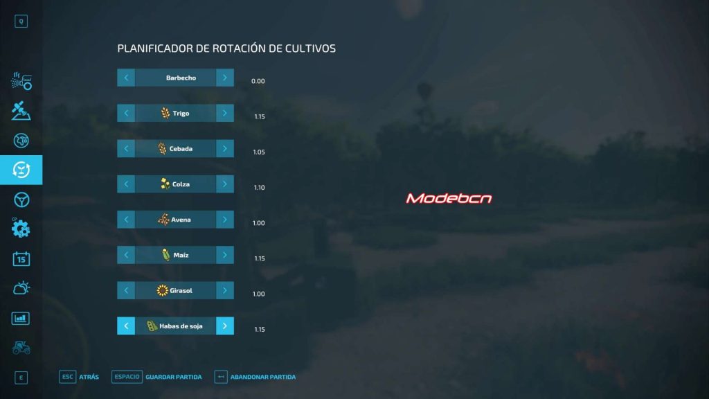 Crop Rotation ESPANOL v2.5.0.0 - FS25 / FS22 Mod