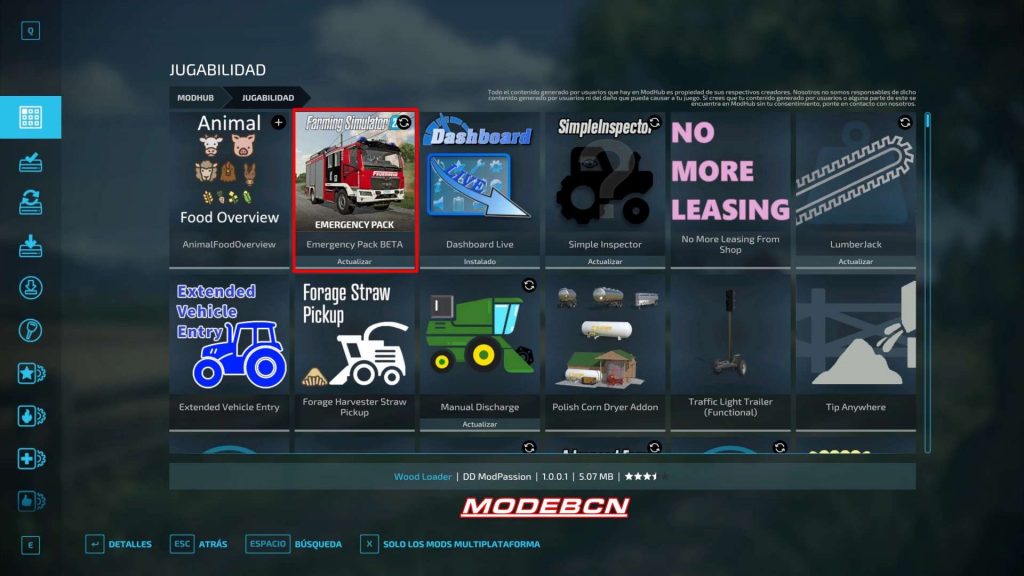 Emergency Pack ESPANOL + TEXTURAS v0.8.0.1 - FS25 / FS22 Mod