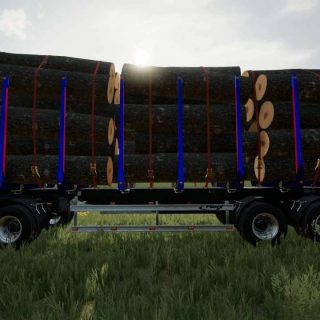 Fliegl Long Trailer Wood with Autoload v1.0.0.0 - FS25 / FS22 Mod
