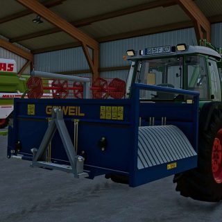 Goweil RBA Round bale shredder v1.0.0.0 - FS25 / FS22 Mod