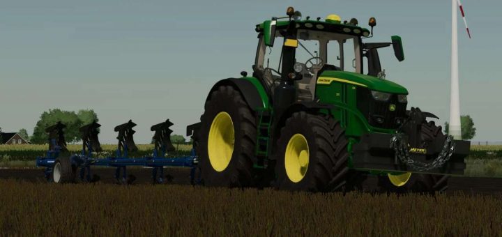 John Deere moldboard 6 bottom reskin v1.0.0.0 - FS22 Mod