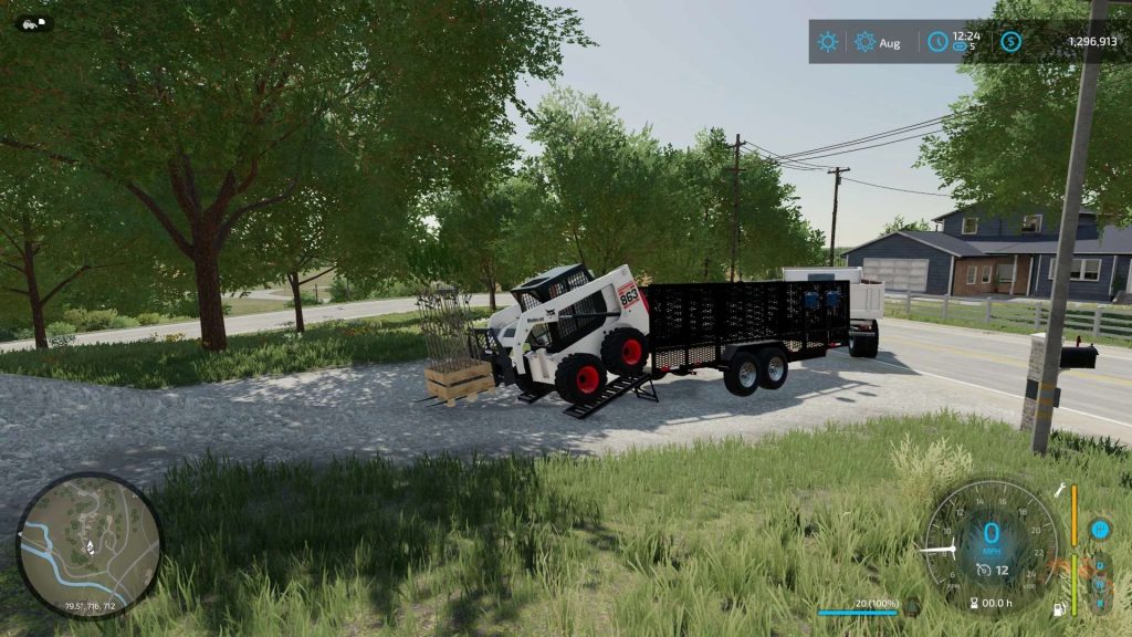 Big Tex 10pi Landscape Trailer v1.0.0.0 - FS25 / FS22 Mod