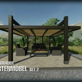 Garden Furniture Set 2 v1.0.0.0 - FS25 / FS22 Mod