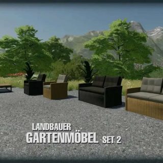 Garden Furniture Set 2 v1.0.0.0 - FS25 / FS22 Mod