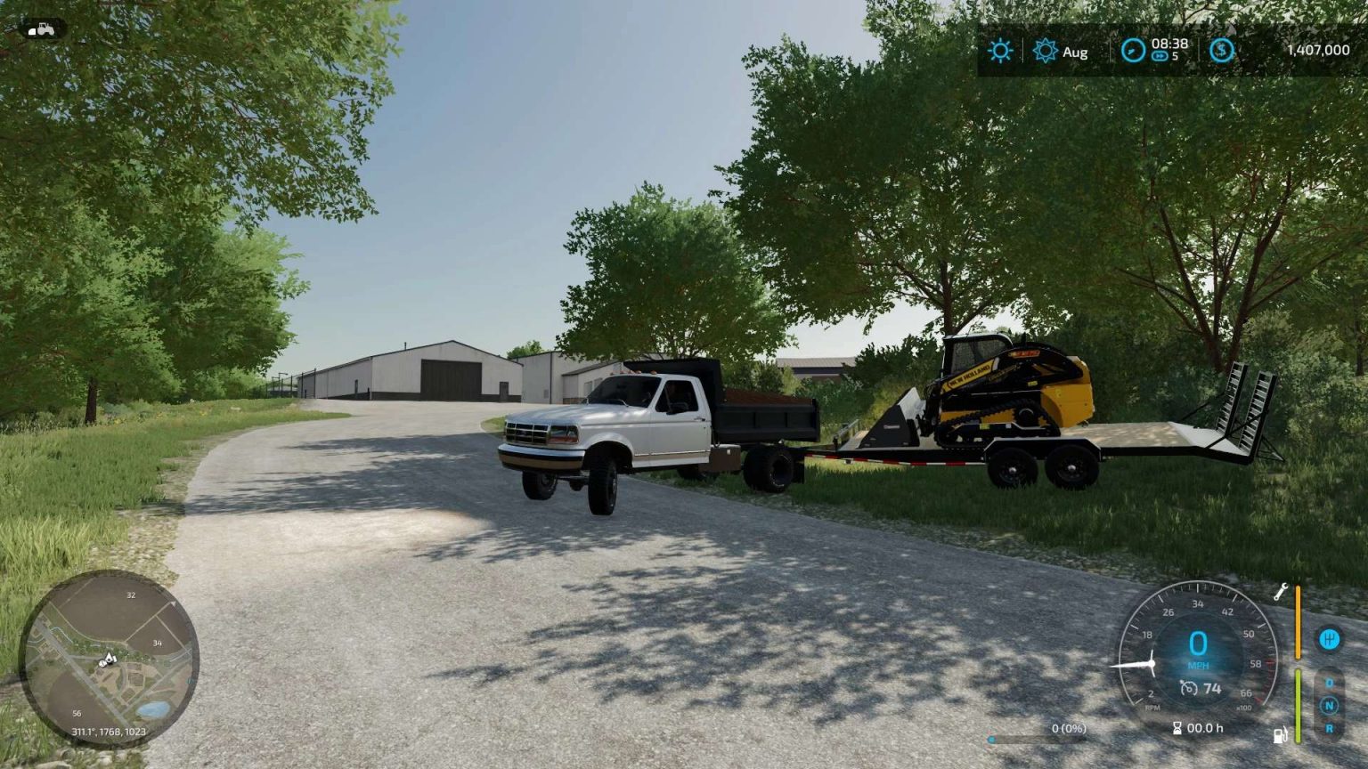 Load Trail Skid Steer Trailer (Original Conversion) v1.0.0.0 - FS25 ...
