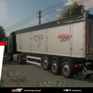 MEGA Light 3 60m3 semi-trailer v1.0.0.0 - FS25 / FS22 Mod