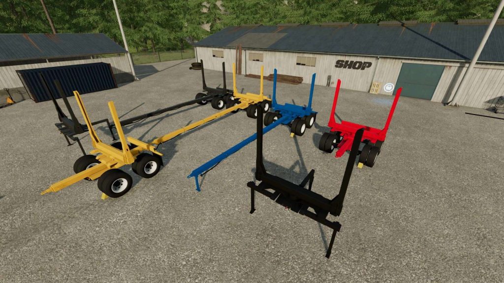 Pole Log Trailer v1.0.0.0 - FS25 / FS22 Mod