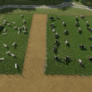 Temporary Grazing Pastures v1.0.0.0 - FS25 / FS22 Mod
