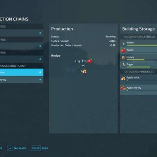 Apple Tree With Factory v1.0.0.0 - FS25 / FS22 Mod