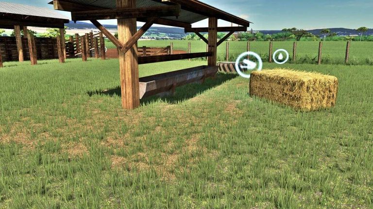 Cow Pasture With Milking Barn v1.1.0.0 - FS25 / FS22 Mod