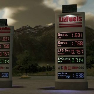 Digital Gasstation Displays v1.0.0.0 - FS25 / FS22 Mod