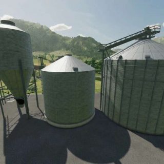 Lizard Silos With Liquid Storage v1.1.0.0 - FS25 / FS22 Mod