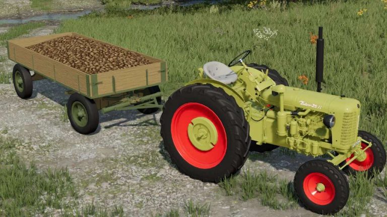 Old Wooden Trailer v1.0.0.0 - FS25 / FS22 Mod