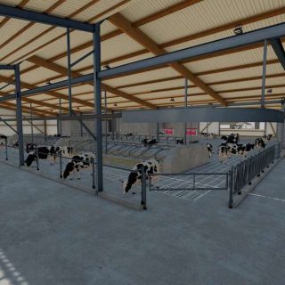 Cow Barn Big With GEA Mixfeeder v1.0.0.1 - FS25 / FS22 Mod