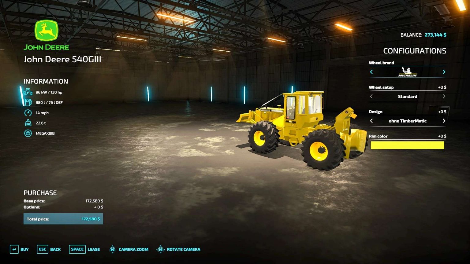 John Deere 540gIII Cable Skidder (Yellow 90's Style) v1.0.0.0 - FS25 ...