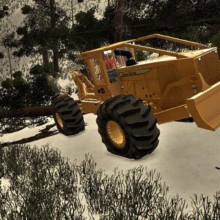 John Deere 640LII Cable Skidder v1.0.0.0 - FS25 / FS22 Mod