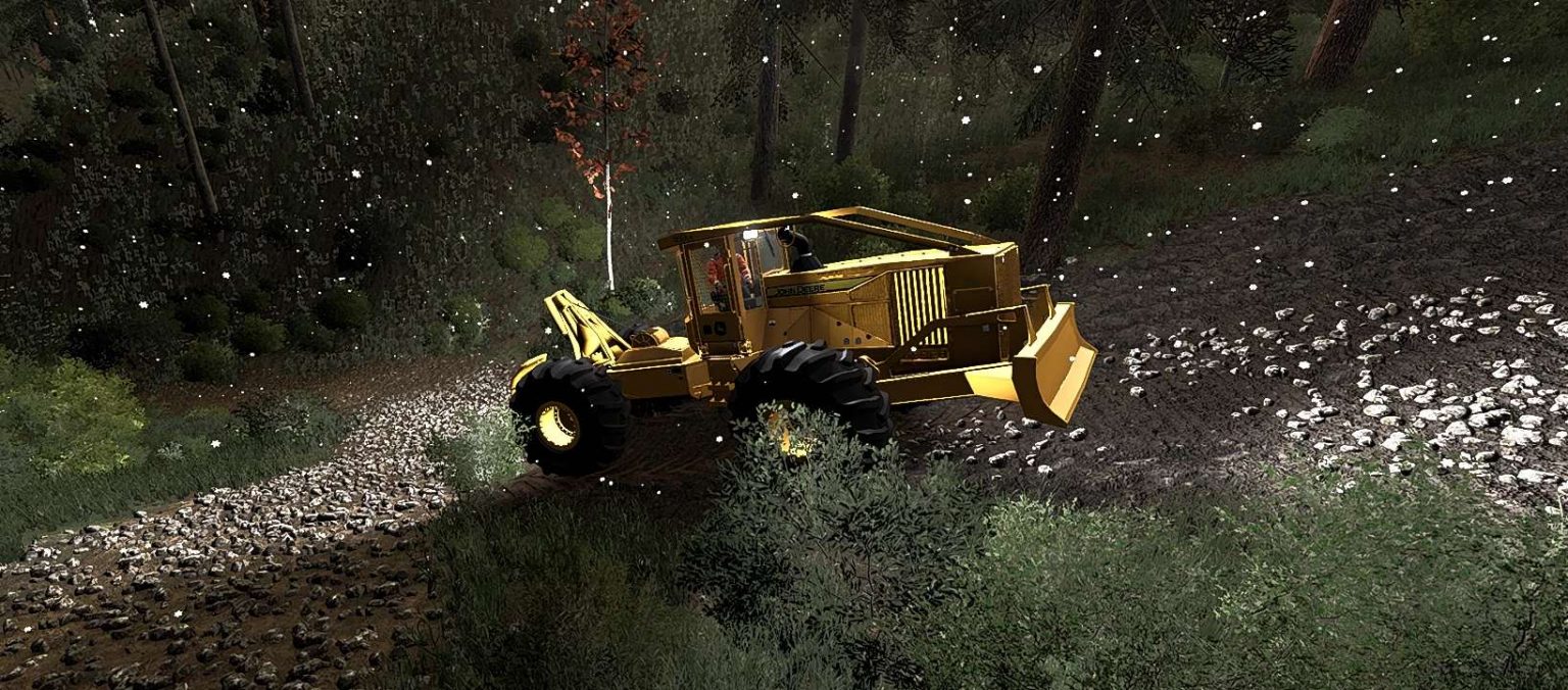 John Deere 640LII Cable Skidder v1.0.0.0 - FS25 / FS22 Mod