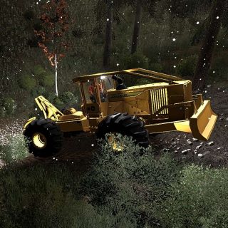 John Deere 640LII Cable Skidder v1.0.0.0 - FS25 / FS22 Mod