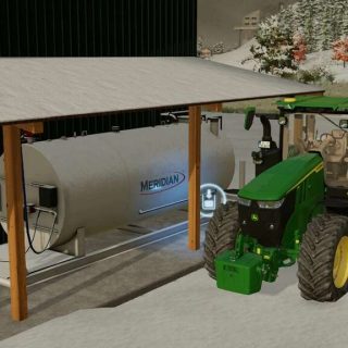 Machineshed With Gasstation v1.0.0.0 - FS25 / FS22 Mod