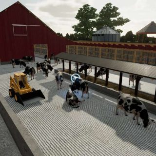 Old School Freestall v1.0.0.0 - FS25 / FS22 Mod