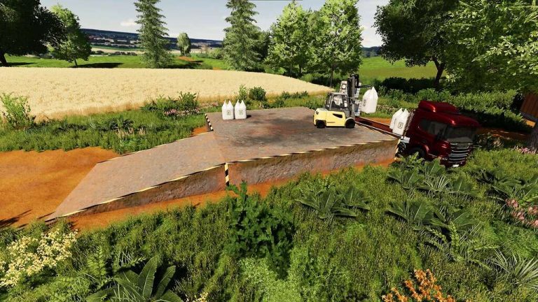 Placeable Ramp v1.0.0.1 - FS25 / FS22 Mod