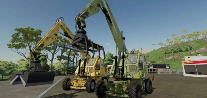 Farming Simulator 22 Forklifts, Excavators mods | FS22 Excavators