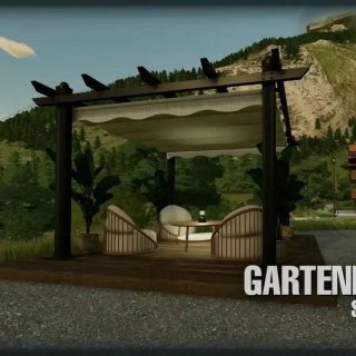 Garden Furniture Set 3 v1.0.0.0 - FS25 / FS22 Mod