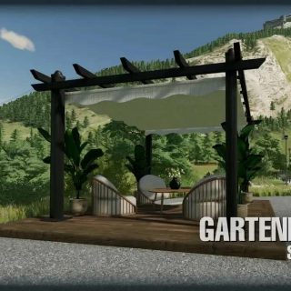 Garden Furniture Set 3 v1.0.0.0 - FS25 / FS22 Mod