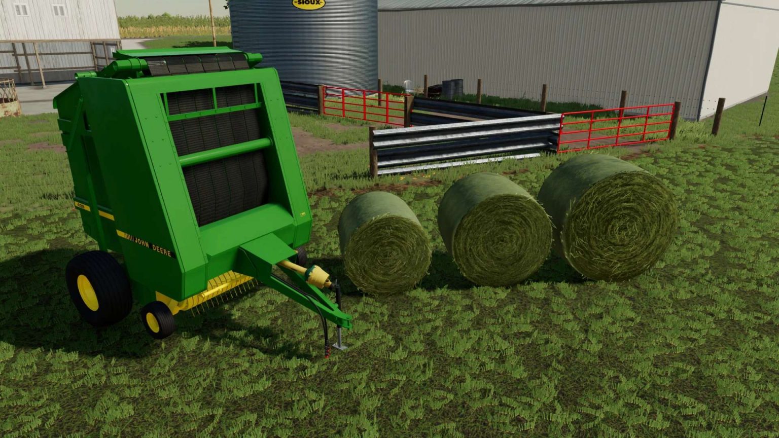John Deere 435 535 Balers v1.0.0.0 - FS25 / FS22 Mod