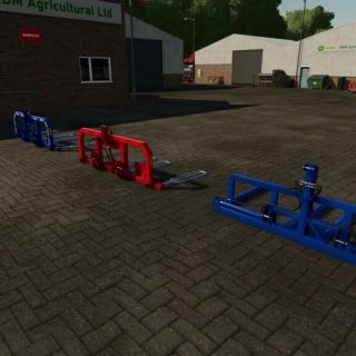 Paddle And Telescopic Bale Lifters v1.0.0.0 - FS25 / FS22 Mod