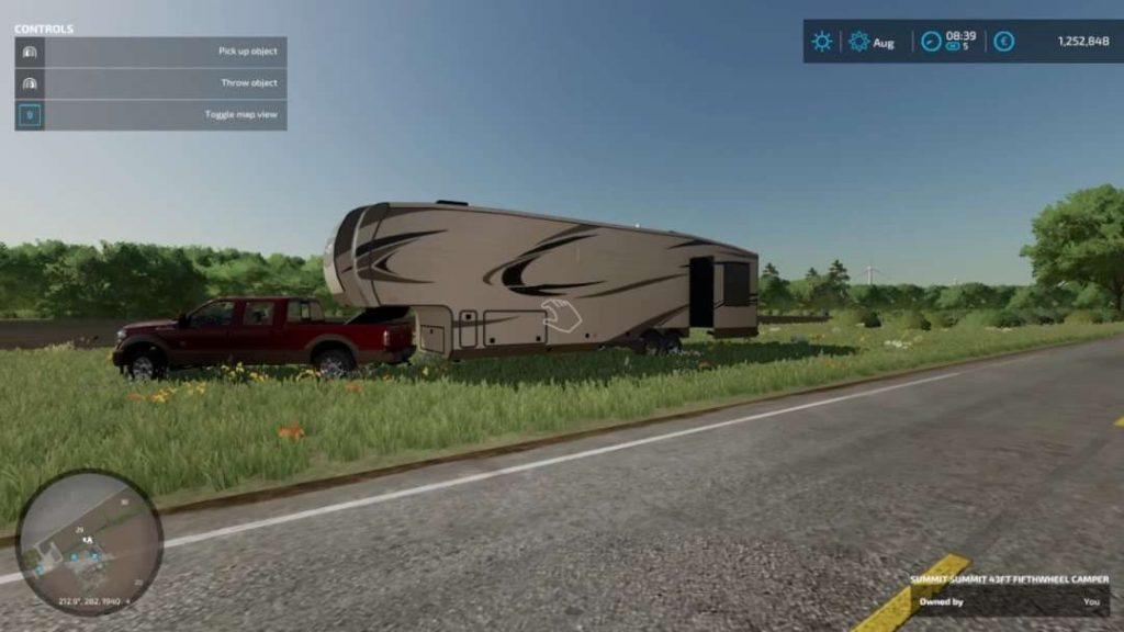Summit 43ft Fifthwheel Camper v1.0.0.0 - FS25 / FS22 Mod
