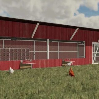 Chicken Barn Large v1.1.0.0 - FS25 / FS22 Mod