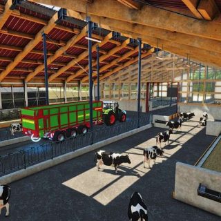 Cow Barn Set v1.1.0.0 - FS25 / FS22 Mod