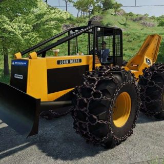 John Deere 740 Cable Skidder 4x4 v1.0.0.0 - FS25 / FS22 Mod