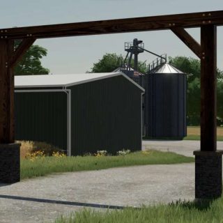 American Ranch Gate Entrance v1.0.0.0 - FS25 / FS22 Mod