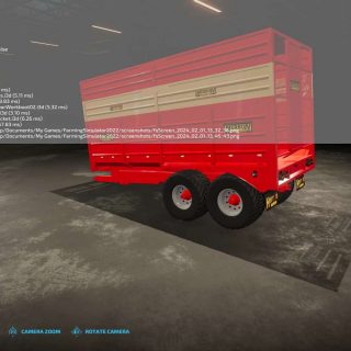Herron 18ft Silage Trailer v1.0.0.0 - FS25 / FS22 Mod