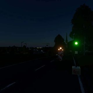 Mobile construction site traffic lights v1.1.0.0 - FS25 / FS22 Mod