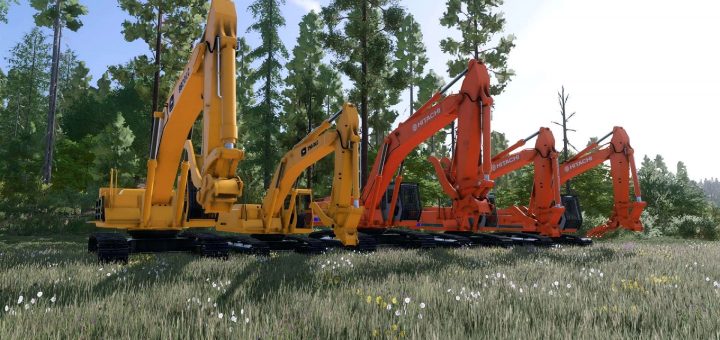 Farming Simulator 22 Forklifts, Excavators mods | FS22 Excavators