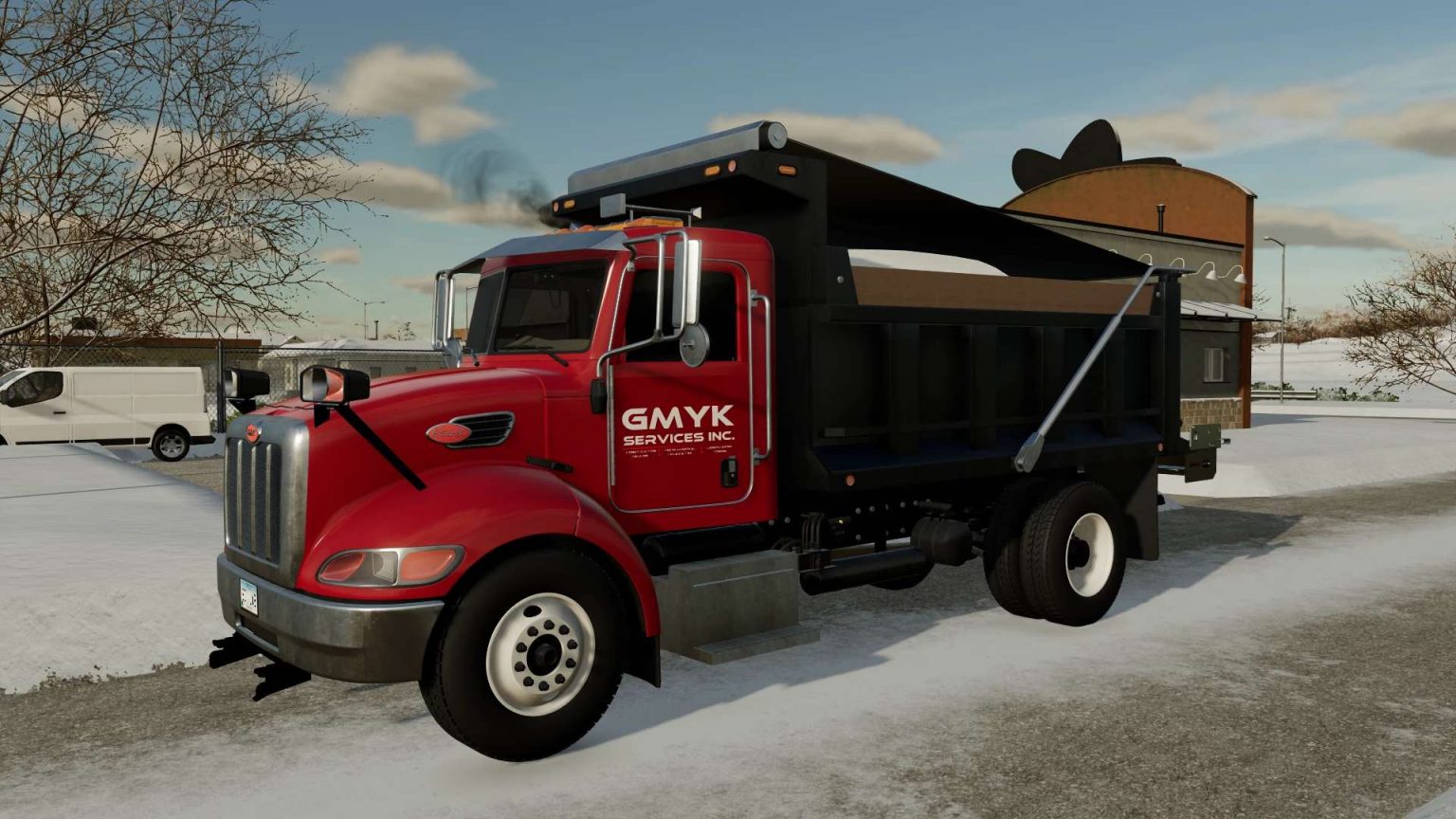 Peterbilt 340 Meyer Tailgate Salter v2.0.0.0 - FS22 Mod