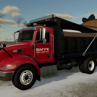 Peterbilt 340 Meyer Tailgate Salter v2.0.0.0 - FS22 Mod