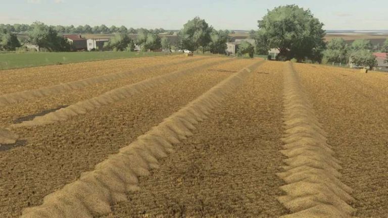 Larger straw swath v1.0.0.0 - FS25 / FS22 Mod