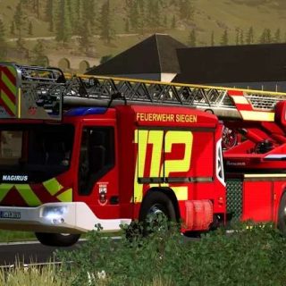 Magirus M32L AS n.B. Turntable ladder v1.0.2.0 - FS25 / FS22 Mod
